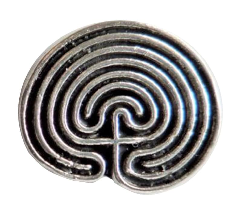 Celtic Maze Labyrinth Pewter Pin Badge - Hand Made in Cornwall - Etsy UK