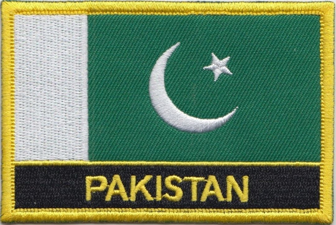 Pakistan Flag Rectangular Embroidered Patch - Etsy