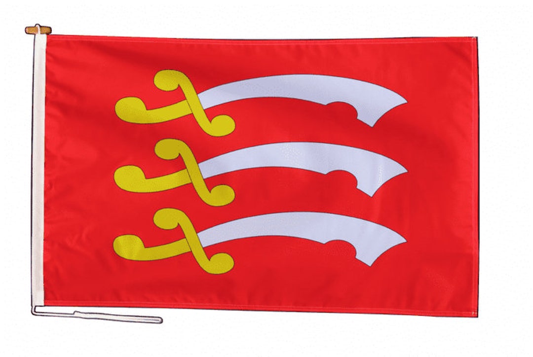 Essex Flag With Eyelets or Rope and Toggle - Hand Made in the UK - Etsy