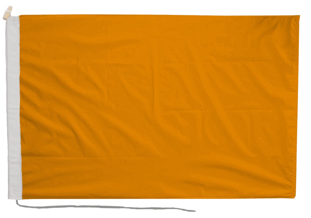 Plain Orange Flag With Eyelets or Rope and Toggle - Hand Made in the UK - Etsy