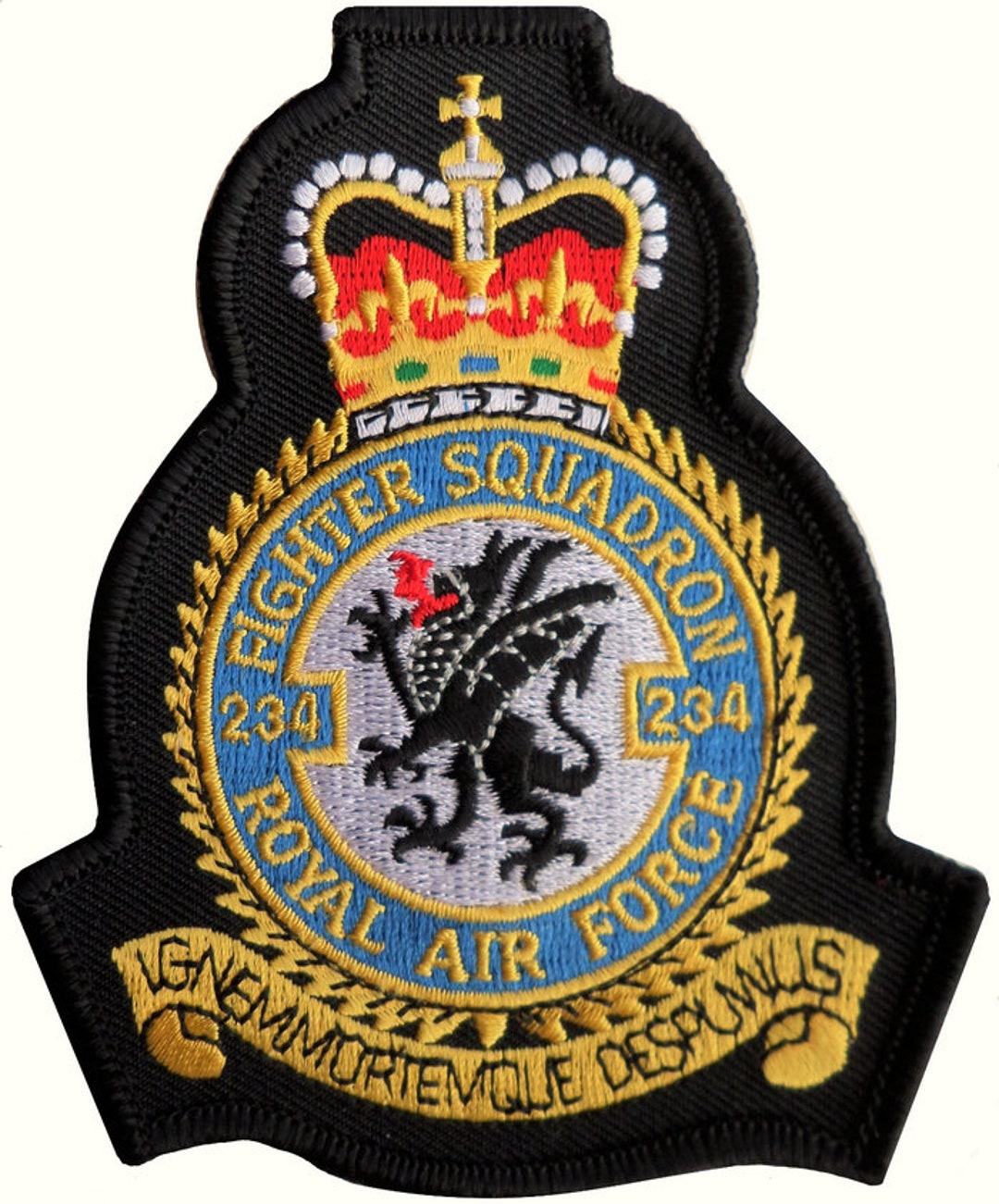 No. 234 Fighter Squadron Crest Royal Air Force Embroidered Patch - Etsy