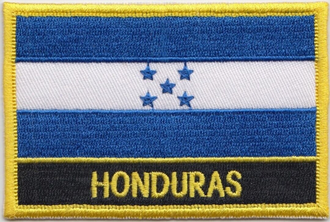 Honduras Flag Rectangular Embroidered Patch - Etsy