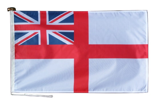 Royal Navy RN White Ensign Flag Hand Made in the UK - Etsy UK