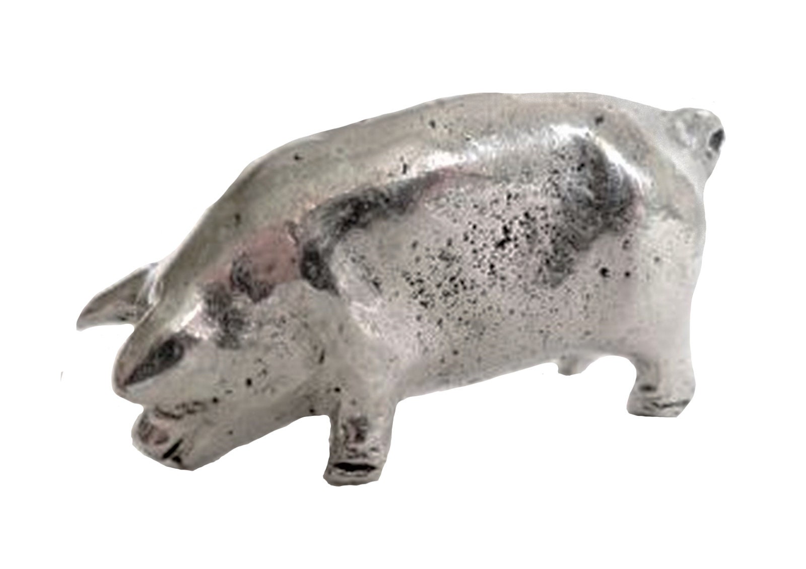 Pig Solid Pewter Ornament Hand Made in Cornwall - Etsy