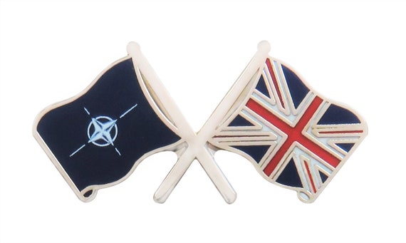 United Kingdom UK & NATO Friendship Pin Badge - Etsy