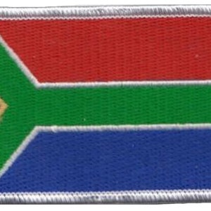 South Africa Flag Large Rectangular Embroidered Patch - Etsy