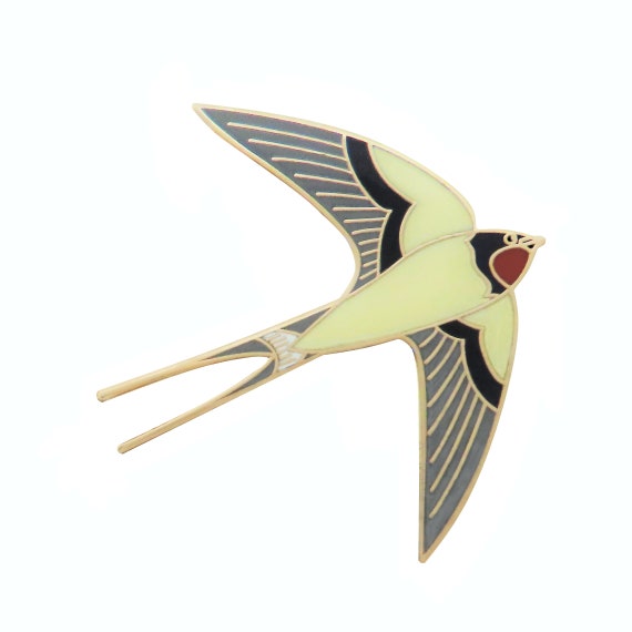 Estonia Barn Swallow National Bird Pin Badge - Etsy