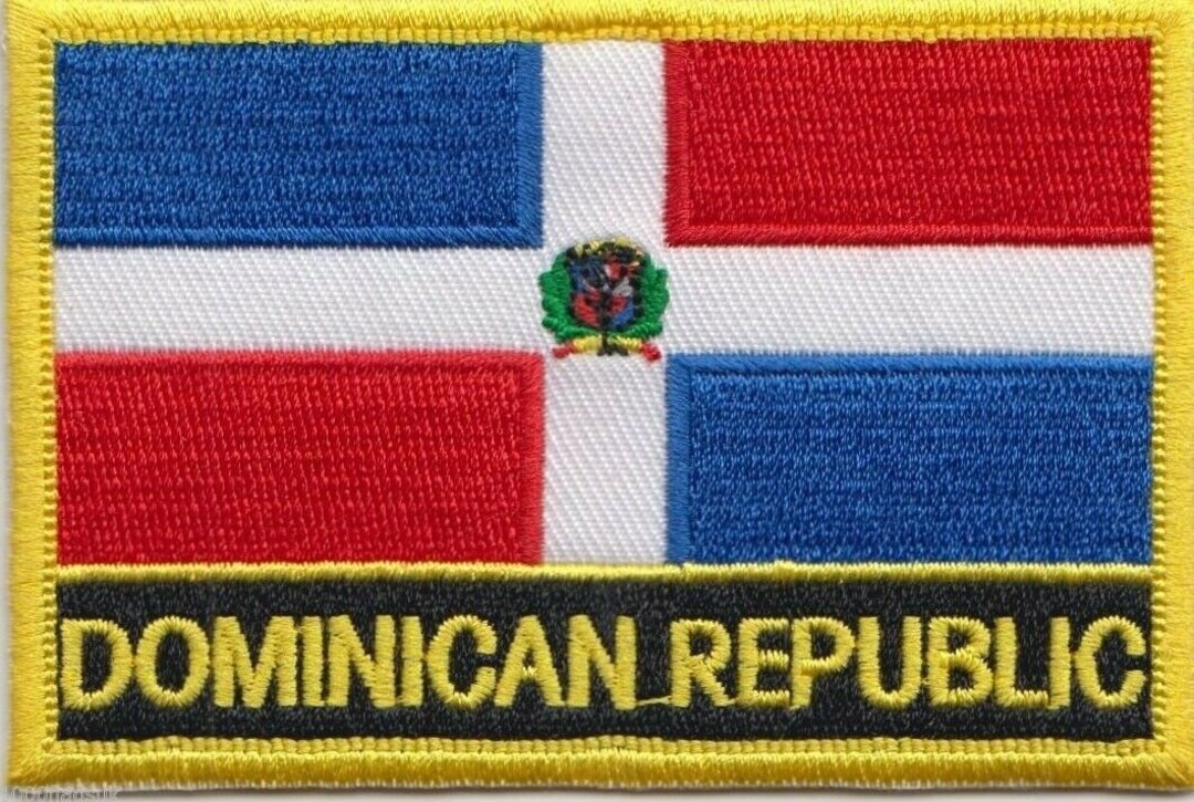 Dominican Republic Flag Rectangular Embroidered Patch - Etsy