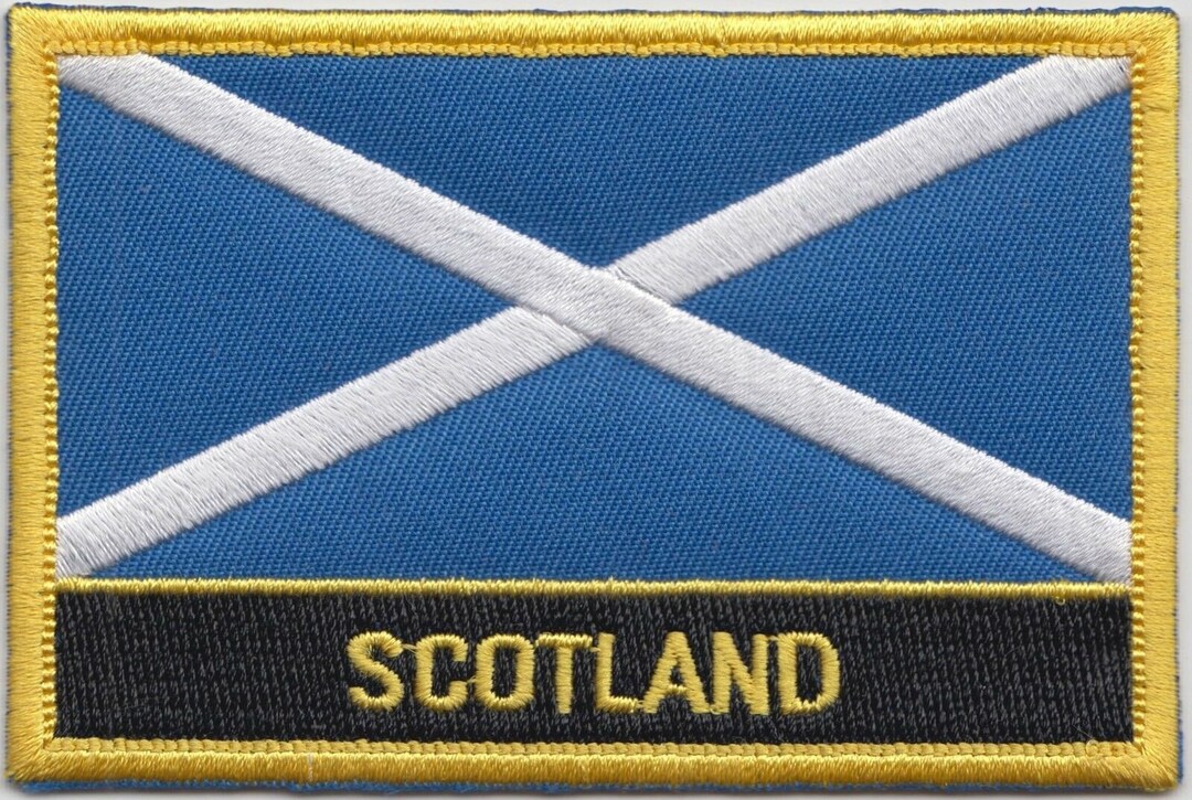 Scotland Flag Rectangular Embroidered Patch - Etsy