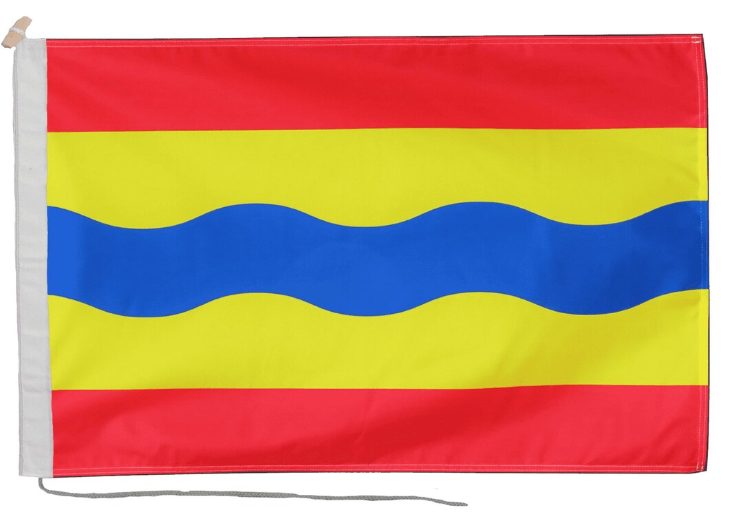 Overijssel Flag With Eyelets or Rope and Toggle - Hand Made in the UK - Etsy