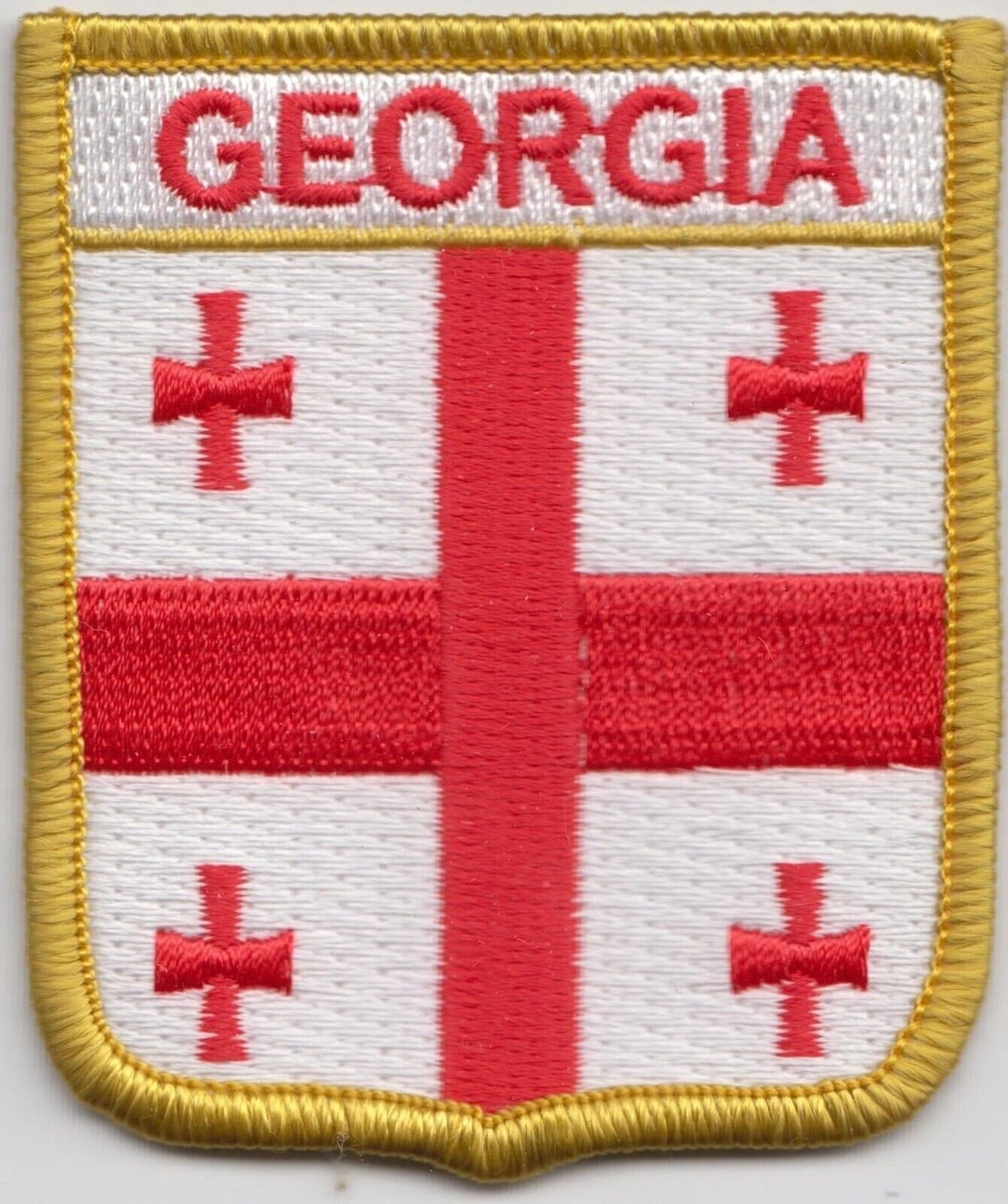 Georgia Shield Embroidered Patch - Etsy