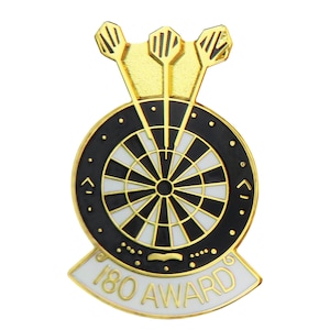 Darts & Dartboard 180 Award Pin Badge - Etsy