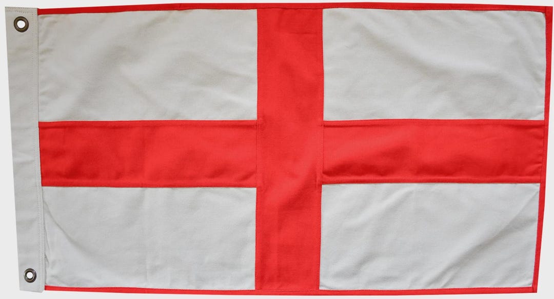 England Sewn Cotton Flag - 76cm X 43cm - 2 Eyelets - Etsy