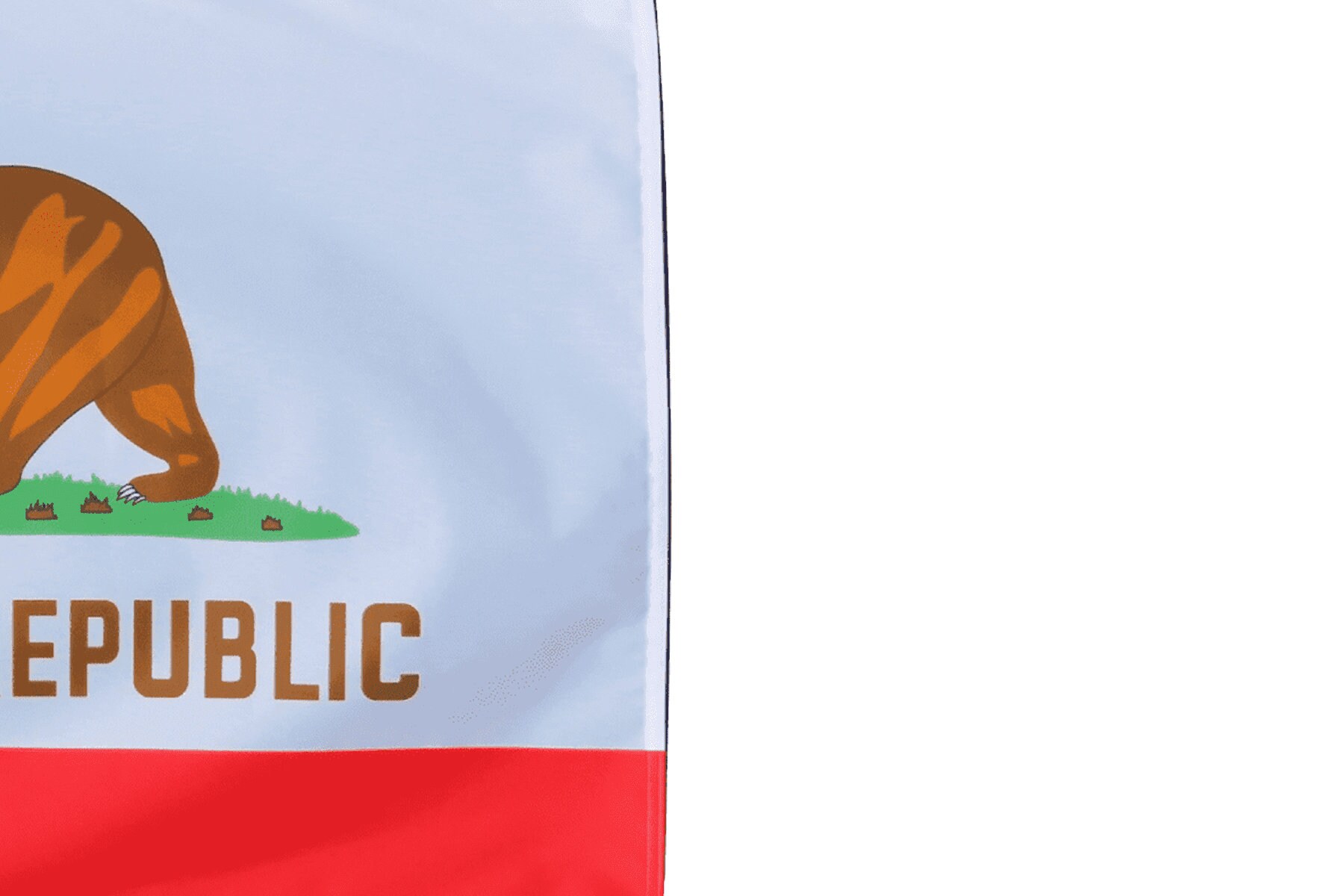California Flag With Eyelets or Rope and Toggle - Hand Made in the UK ...