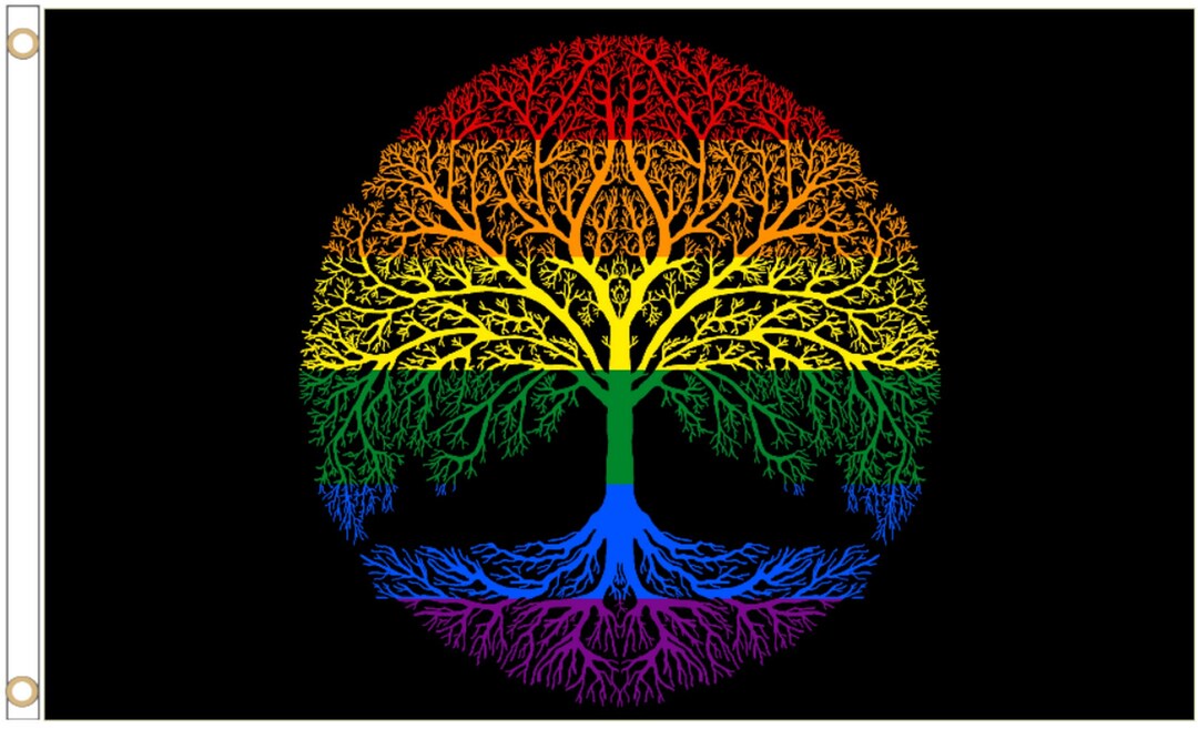 Rainbow Yggdrasil the World Tree of Life LGBTQ+ Gay Pride 5'x3' Flag - Etsy