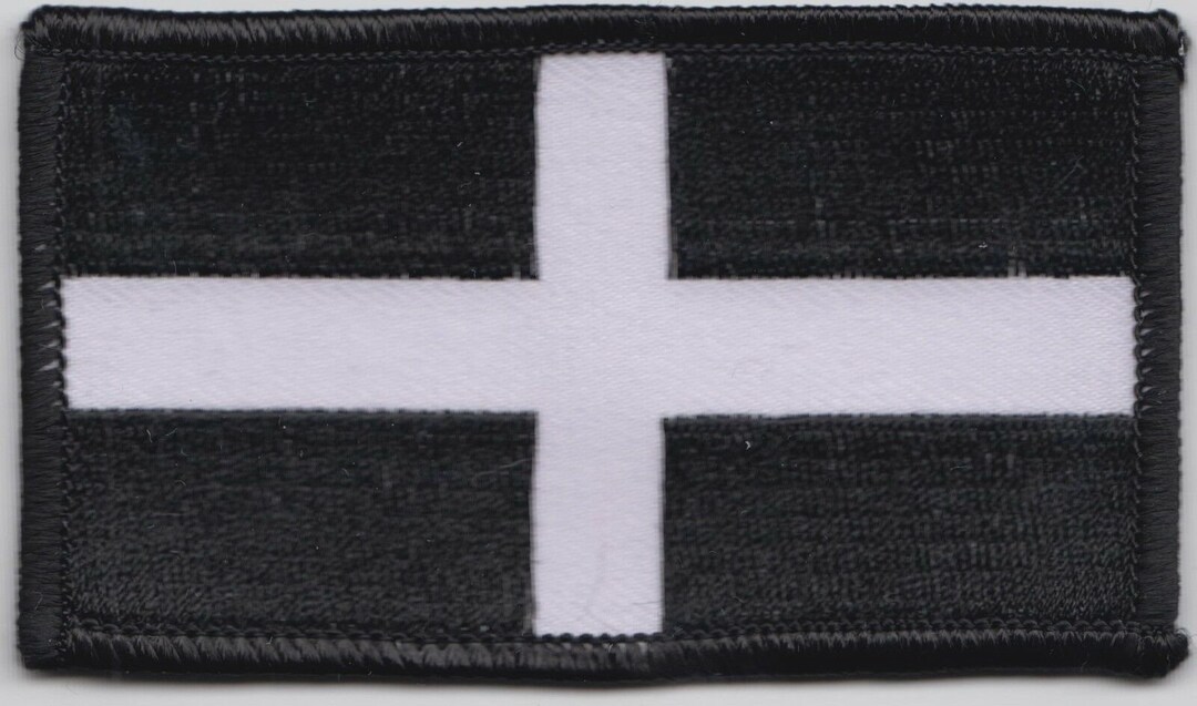 Cornwall Kernow St Piran Large Rectangular Embroidered Patch - Etsy