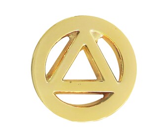 Alcoholics Anonymous AA Symbol Enamel Pin Badge | Etsy