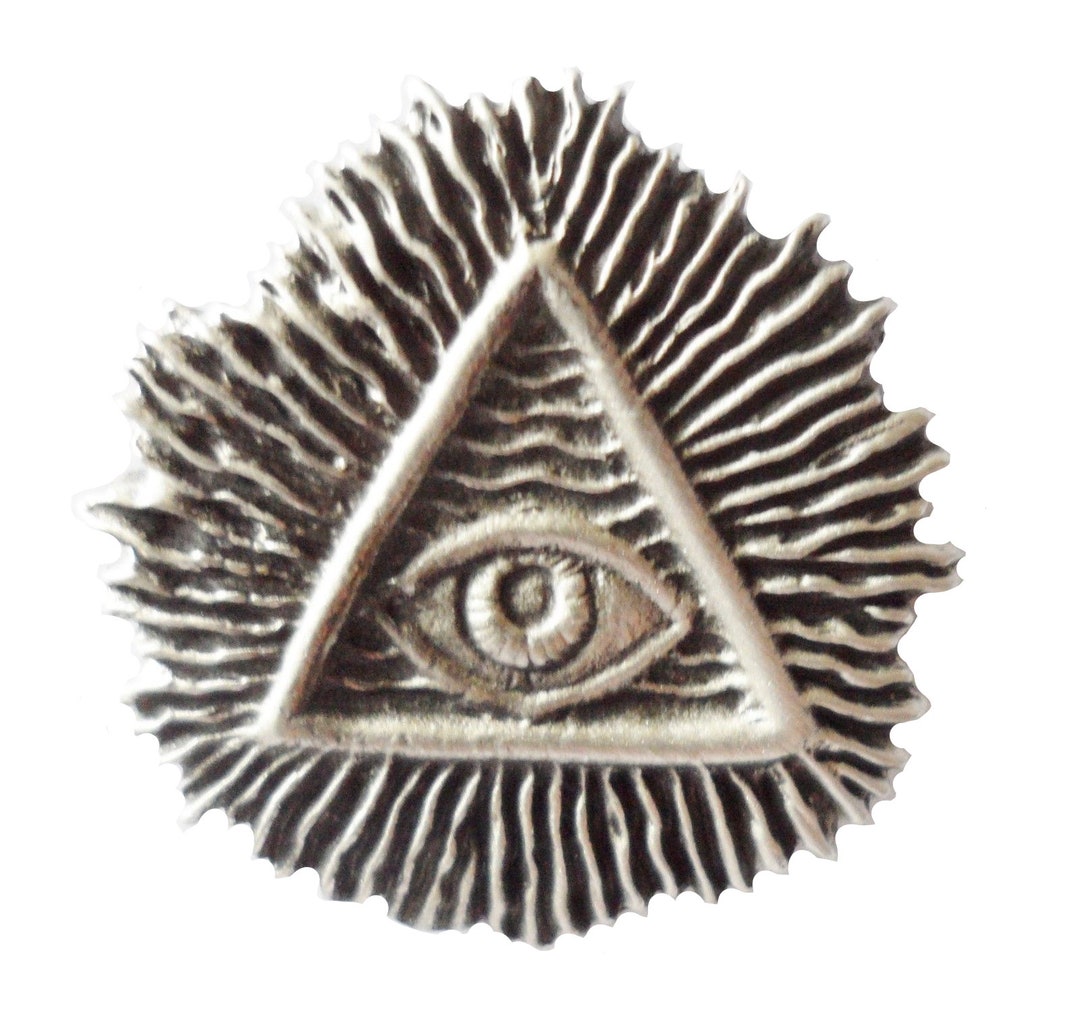 All Seeing Eye of Providence Masonic Pewter Pin Badge - Hand Made in ...