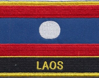 AMERICAN FLAG PATCH Gold Border Embroidered Iron-on Applique - Etsy