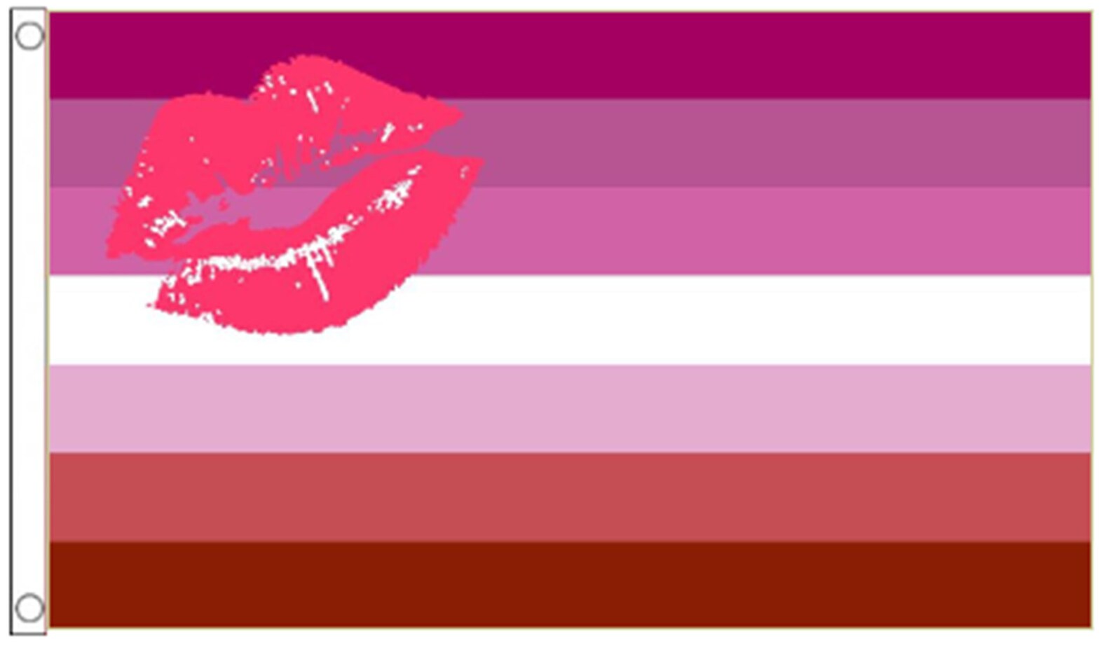 LGBTQ Pride Flag Lipstick Lesbian 5'x3' - Etsy