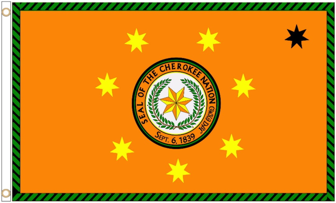 Cherokee Nation 5'x3' Flag - Etsy