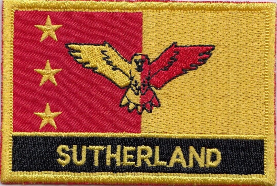 Sutherland County Former Flag Rectangular Embroidered Patch - Etsy