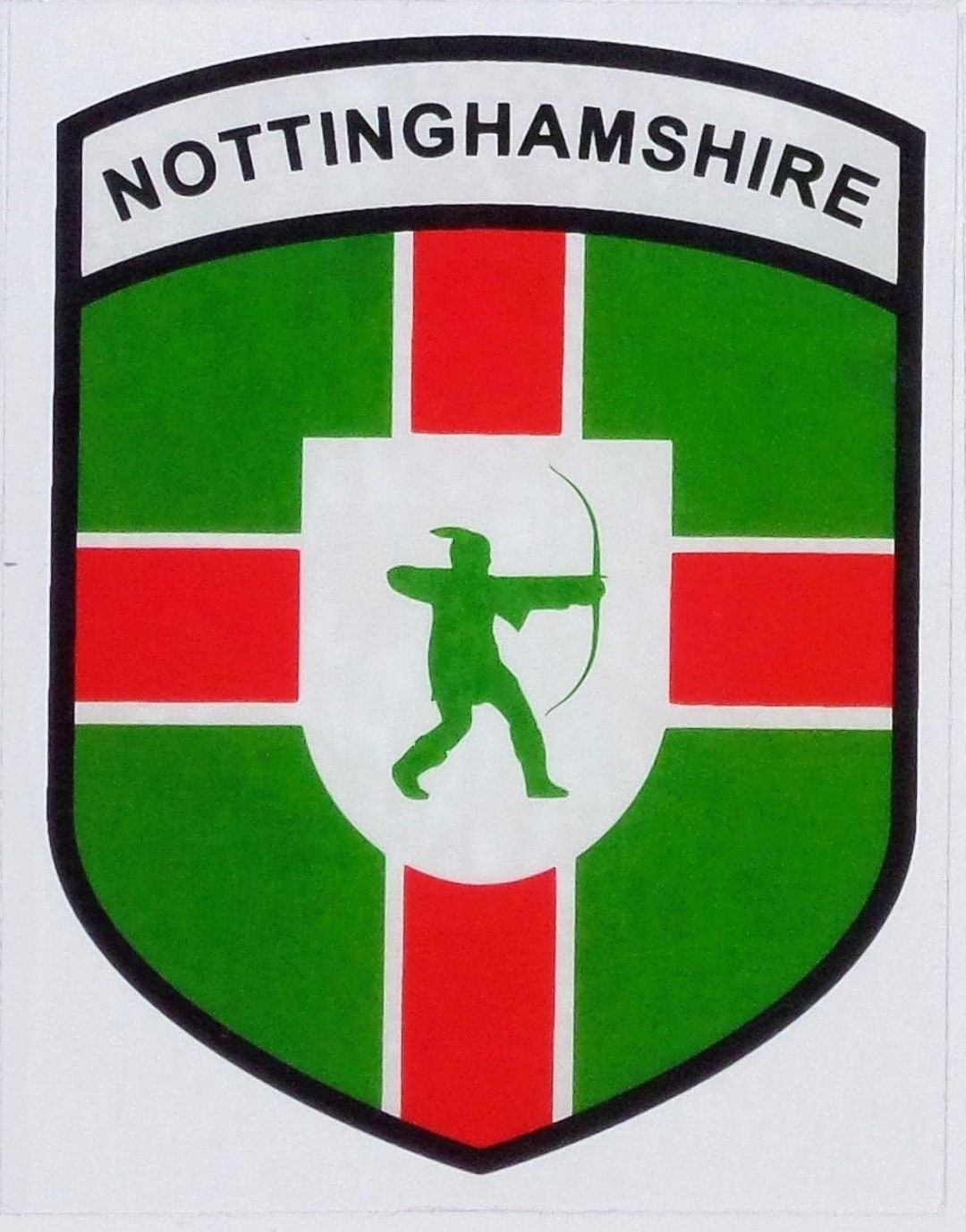 Nottinghamshire County Flag Car Sticker Shield (self-cling) - Etsy