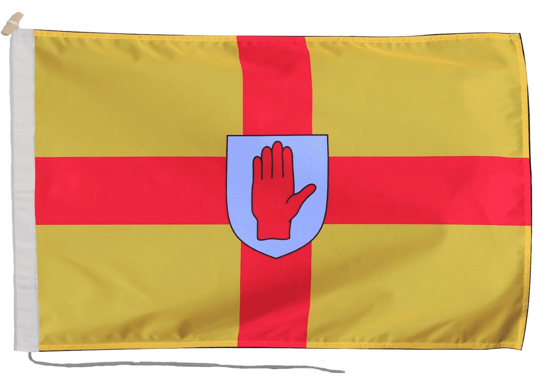 Ulster Flag With Eyelets or Rope and Toggle - Hand Made in the UK - Etsy