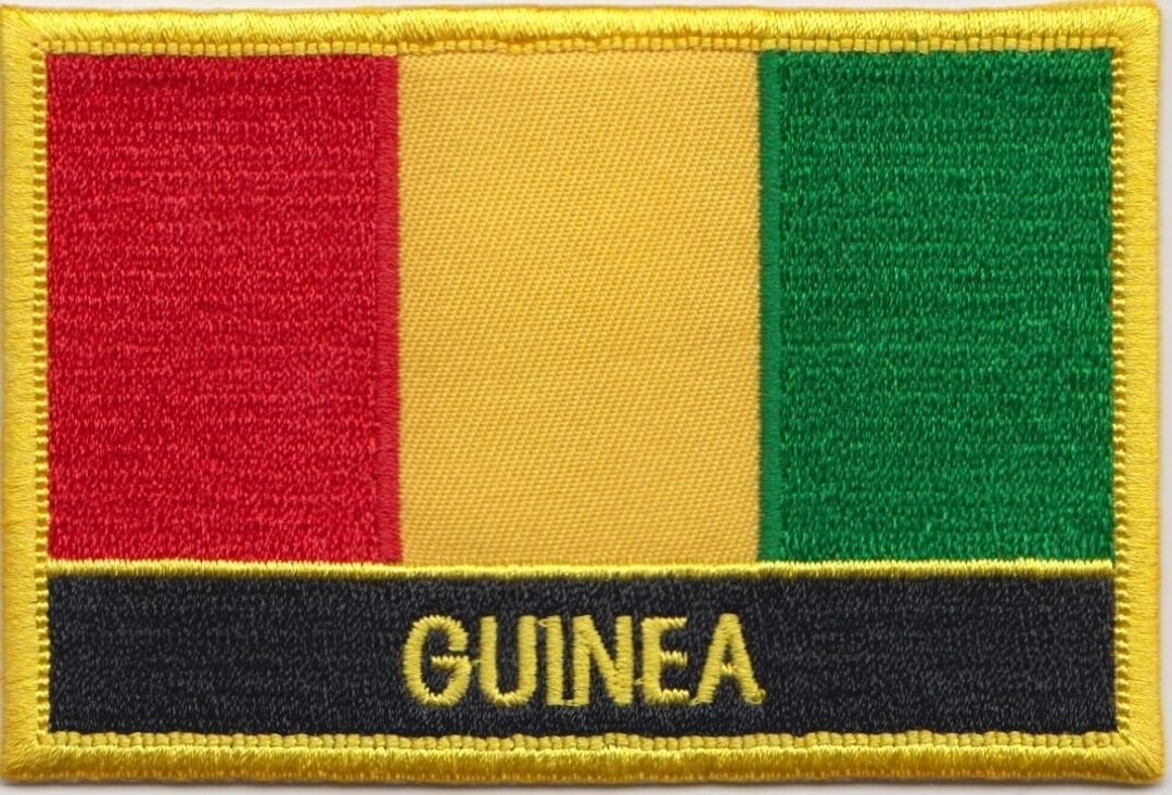 Guinea Flag Rectangular Embroidered Patch - Etsy