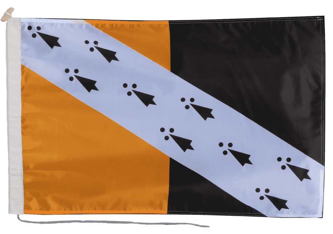 Norfolk Flag With Eyelets or Rope and Toggle - Hand Made in the UK - Etsy