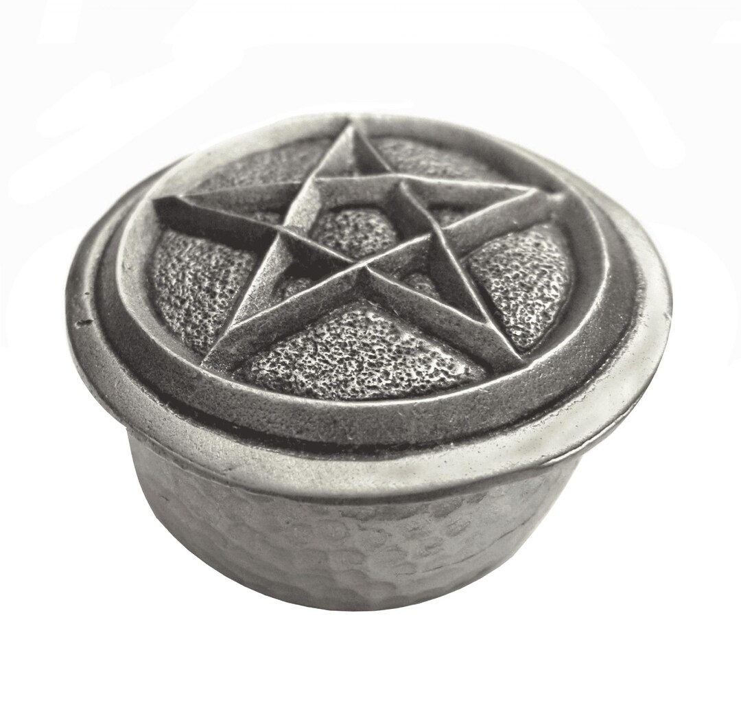 Pentagram Pewter Trinket Box - Hand Made in the United Kingdom - Etsy