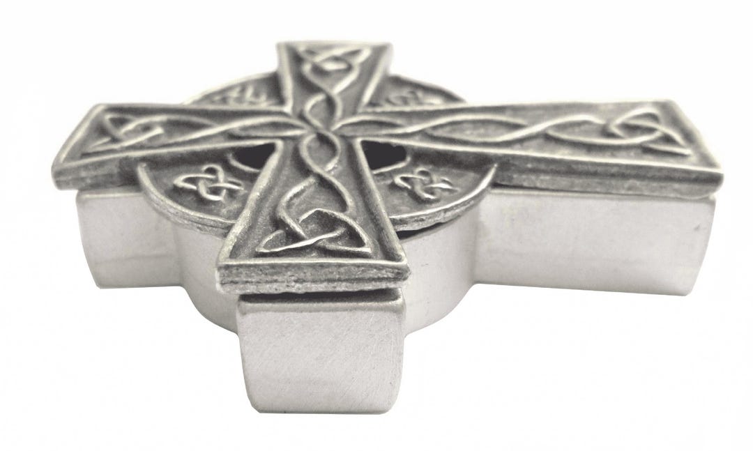 Celtic Cross Pewter Trinket Box - Hand Made in the United Kingdom - Etsy