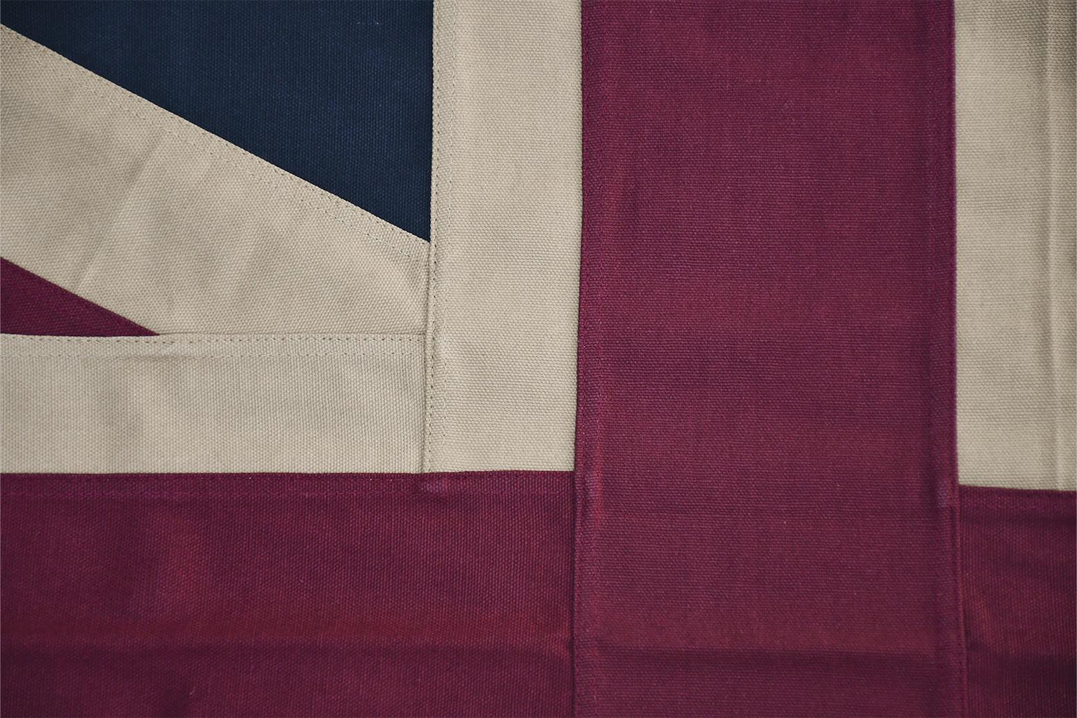 Union Jack Aged & Vintage Look Fully Sewn Cotton Flag - 150cm X 75cm ...