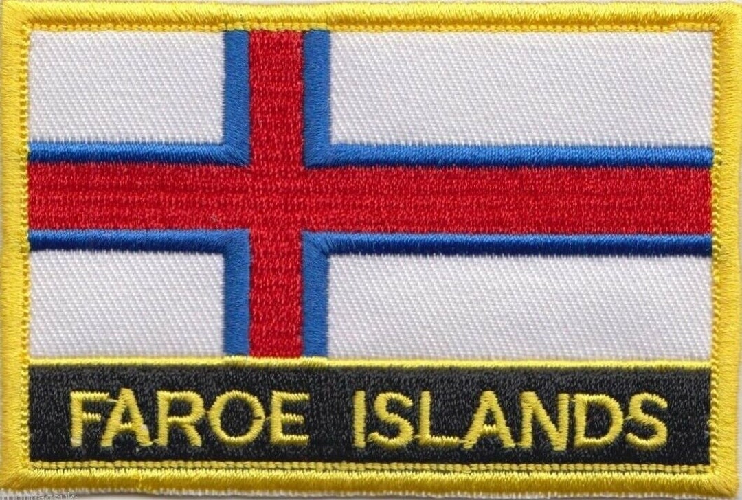 Faroe Islands Flag Rectangular Embroidered Patch - Etsy