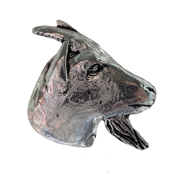 Goat Pewter Pewter Pin Badge Hand Made in Cornwall | Etsy