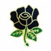 Rose Pin Badge 5 Colours to Choose From - Etsy
