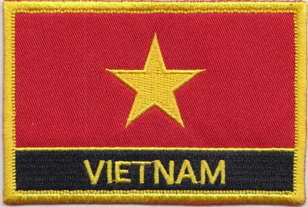 Vietnam Flag Rectangular Embroidered Patch - Etsy