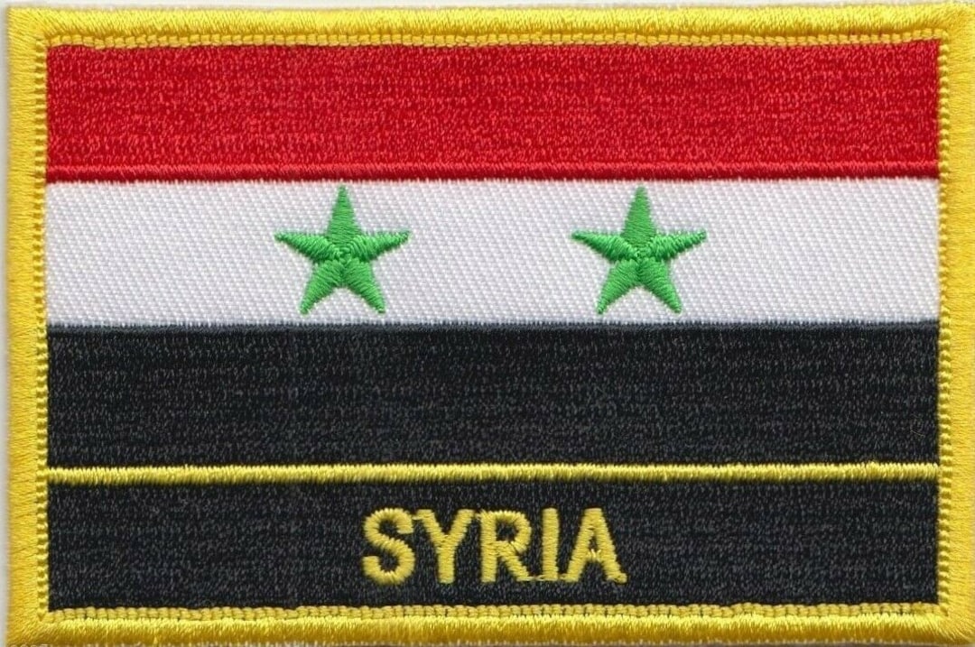 Syria Flag Rectangular Embroidered Patch - Etsy