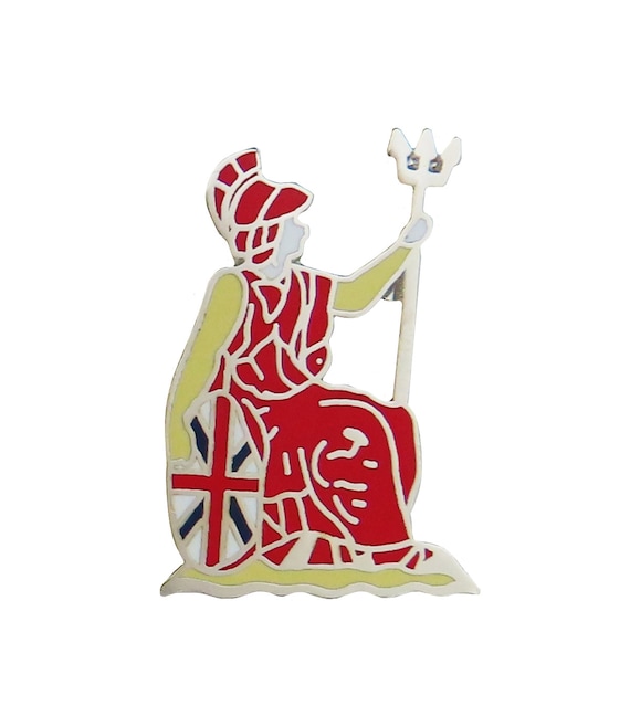 Britannia Great Britain Pin Badge - Etsy