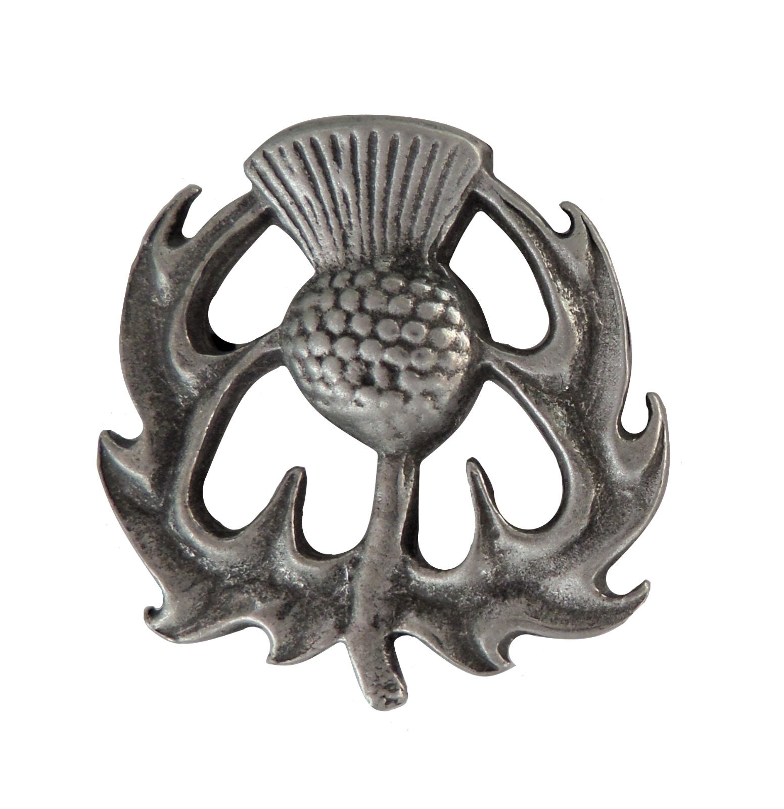 Scottish Thistle Pewter Pin Badge - Hand Made in the United Kingdom ...