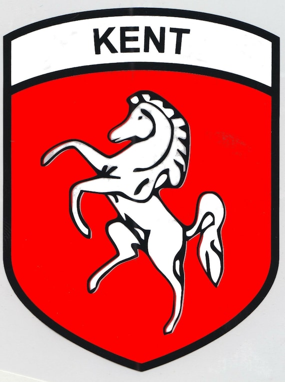 Kent County Flag Car Sticker Shield self-cling | Etsy