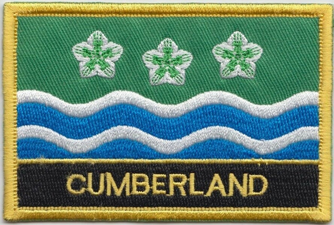 Cumberland County Flag Rectangular Embroidered Patch - Etsy UK