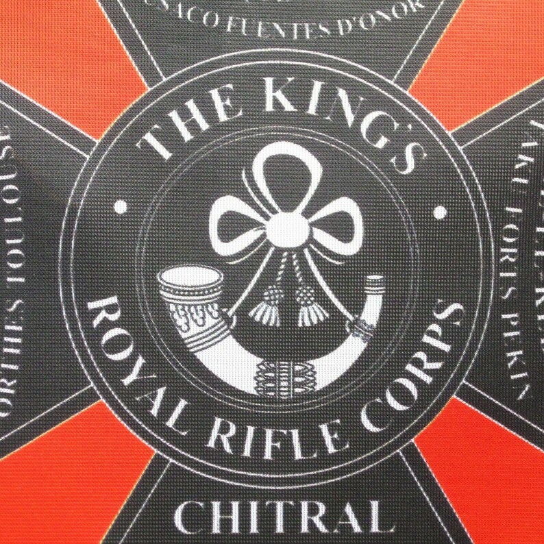 British Army Flag King's Royal Rifle Corps Hand Made - Etsy