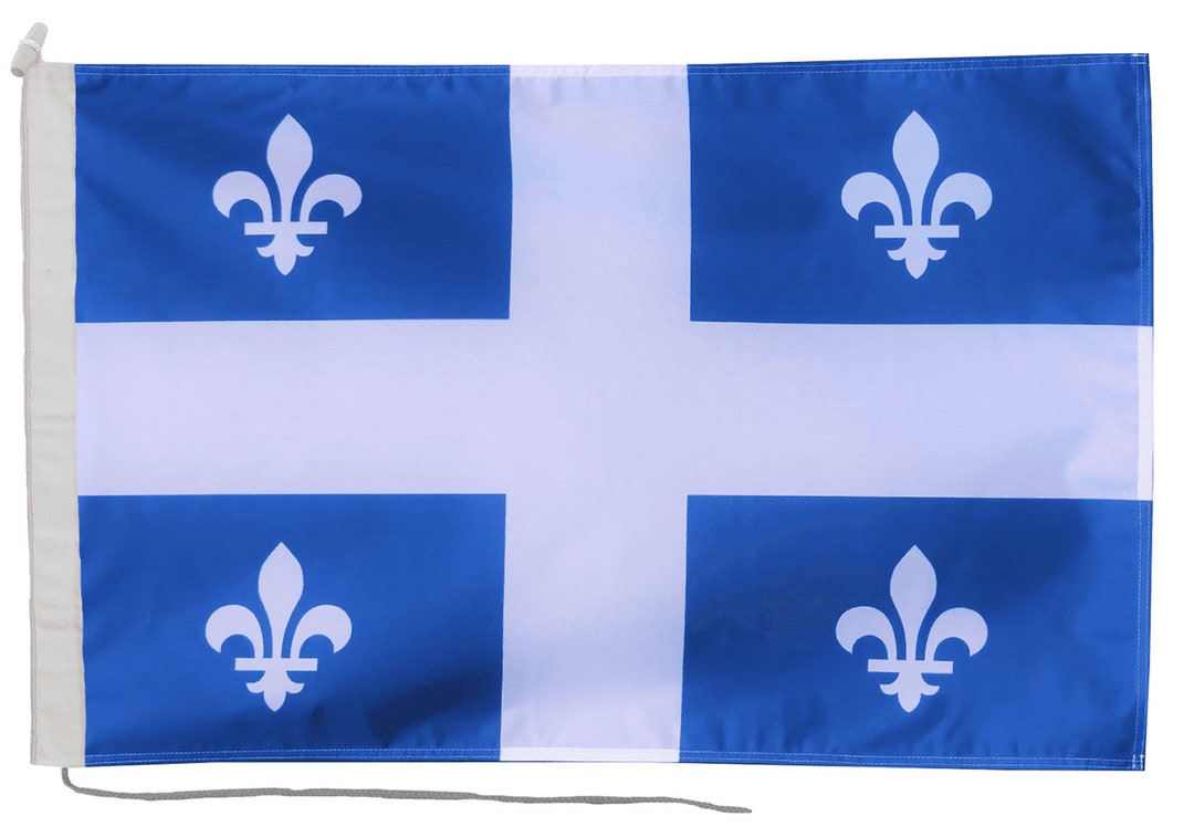 Quebec Flag With Eyelets or Rope and Toggle - Hand Made in the UK - Etsy
