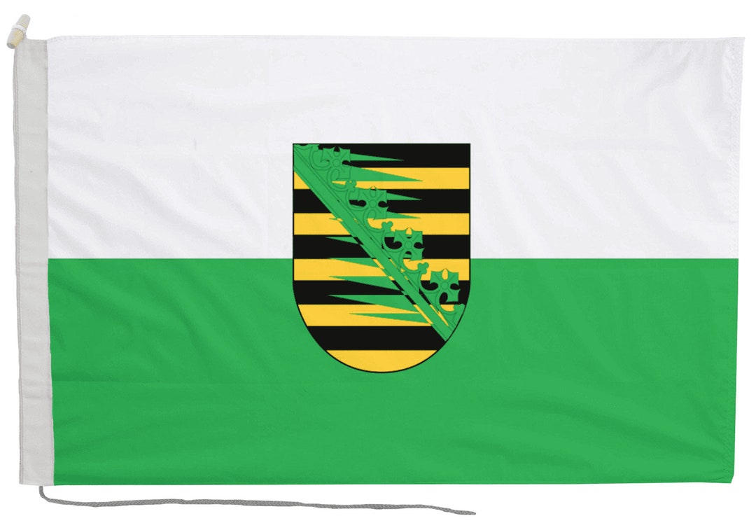 Saxony State Flag With Eyelets or Rope and Toggle - Hand Made in the UK ...