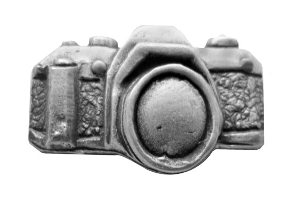 SLR Camera Pewter Pin Badge Hand Made in The United Kingdom | Etsy