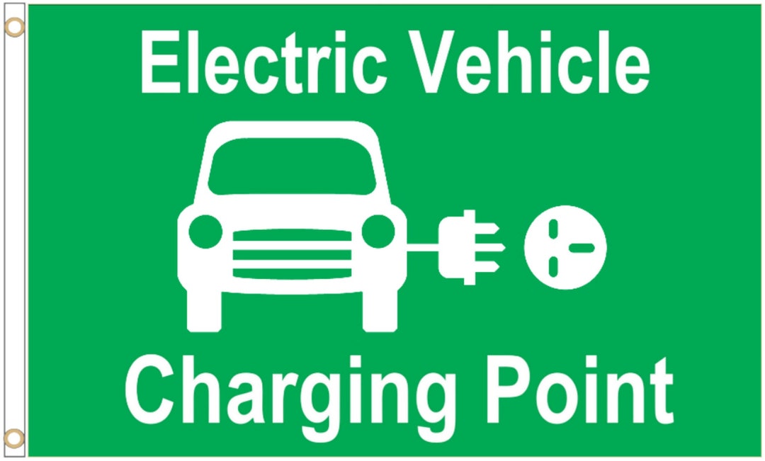 Electric Vehicle Charging Point Facility 5'x3' Flag - Etsy