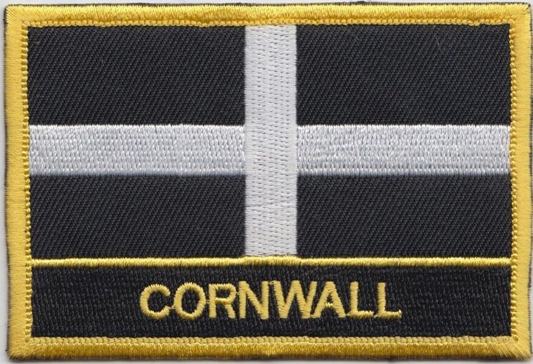 Cornwall County Flag Rectangular Embroidered Patch - Etsy