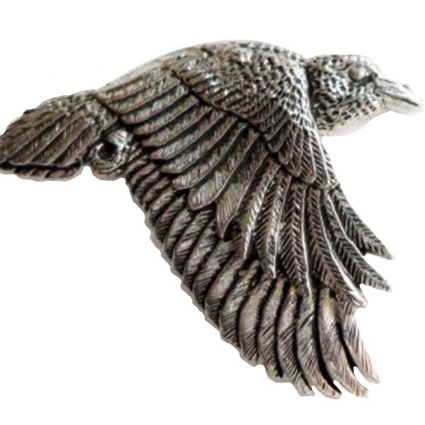 Raven Enamel Pin - Etsy