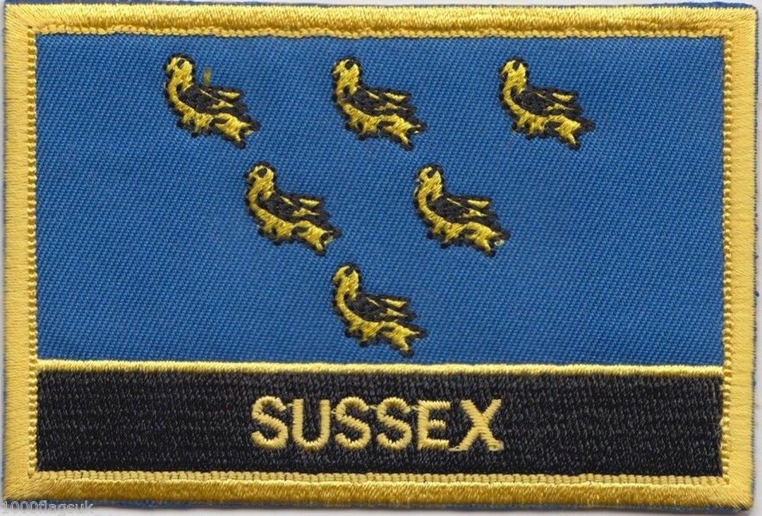 Sussex County Flag Rectangular Embroidered Patch - Etsy